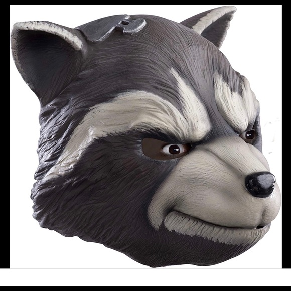 Rubie's | Other | Rocket Raccoon Adult Deluxe Latex Mask | Poshmark